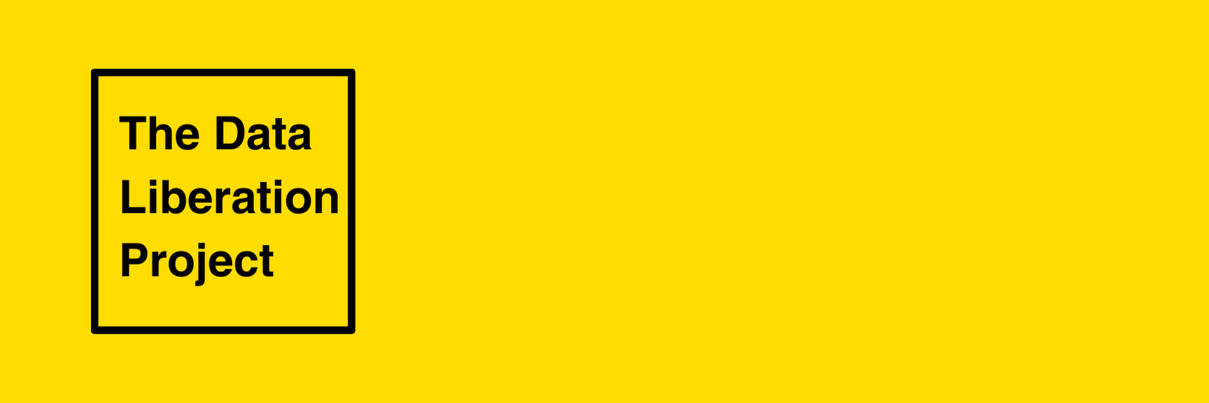 Data Liberation Project: Liberating public data for the public good